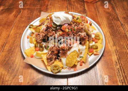 Traditional and Authentic Mexican cuisine known as nachos Stock Photo ...