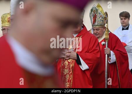 St. Wenceslas, Stara Boleslav. 28th Sep, 2021. Cardinal Dominik Duka ...