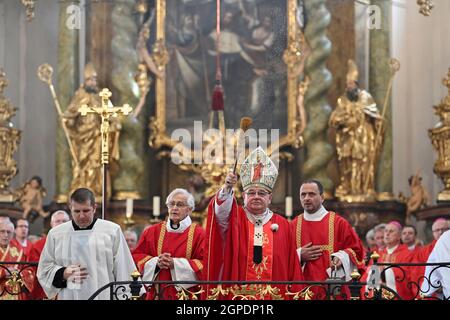 St. Wenceslas, Stara Boleslav. 28th Sep, 2021. Cardinal Dominik Duka ...