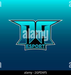 NR Initial ESport gaming logo. Game console shape style vector template ...