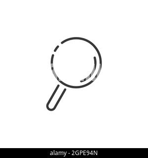 Magnifying glass line icon, outline vector sign, Search symbol, logo ...