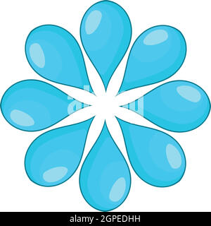 Abstract blue circle icon, cartoon style Stock Vector Image & Art - Alamy