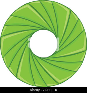 Green shutter icon, cartoon style Stock Vector Image & Art - Alamy