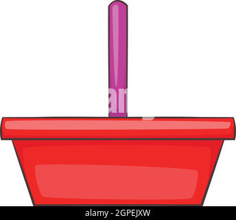 Blue shopping basket. Cartoon. Vector illustration Stock Vector Image ...