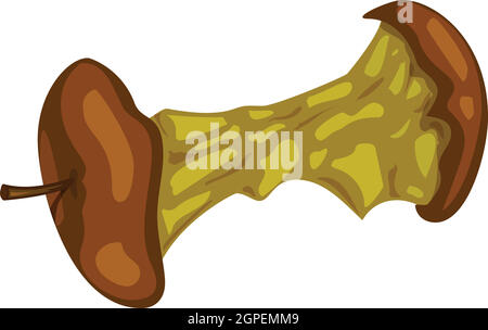 Apple core icon. Cartoon of apple core vector icon for web design ...