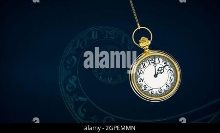 Pendulum of pocket watch Stock Photo - Alamy