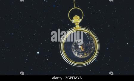Pendulum of pocket watch Stock Photo - Alamy