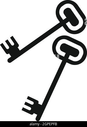 Keys Simple vector icon. Illustration symbol design template for web ...
