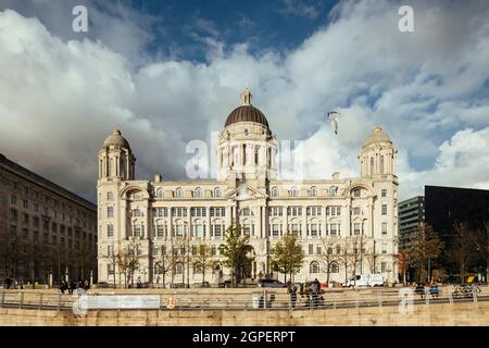 Exterior of Government Building, Liverpool, England, UK Stock Photo - Alamy