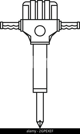 hardware manual line icon, outline symbol, vector illustration, concept ...