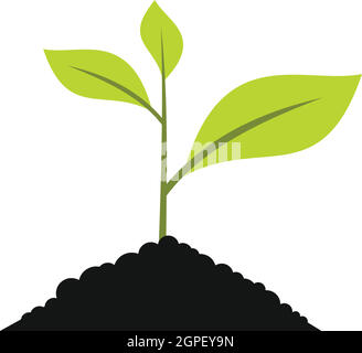 green color leave nature icon vector illustration design Stock Vector ...