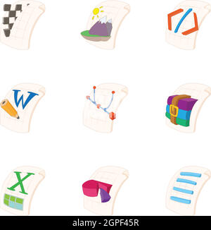 Computer Files Icons Stock Vector Image & Art - Alamy