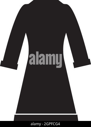 Bath robe Simple vector icon. Illustration symbol design template for web mobile UI element ...