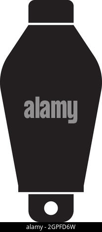 Medical mask icon. Simple style no entry without a medical mask poster ...