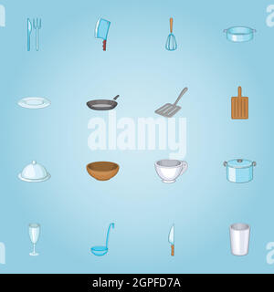 A cartoon-style frying pan isolated on a white background Stock Vector ...