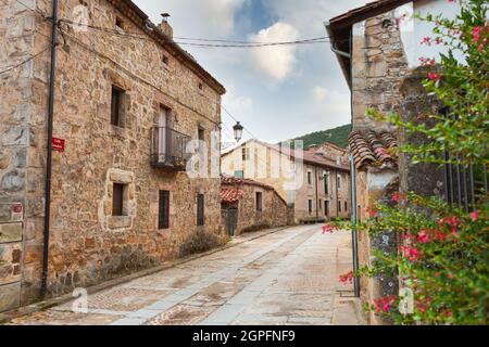 Vinuesa, Spain - September 15, 2021: General view of the streets of the ...