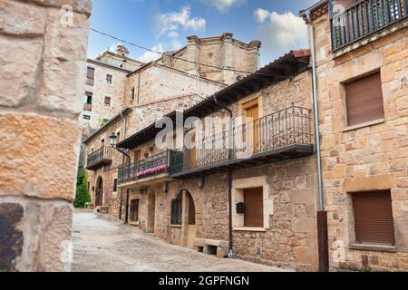 Vinuesa, Spain - September 15, 2021: General view of the streets of the ...