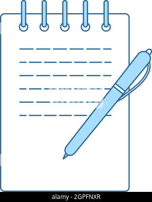 pen school character line icon vector illustration Stock Vector Image ...