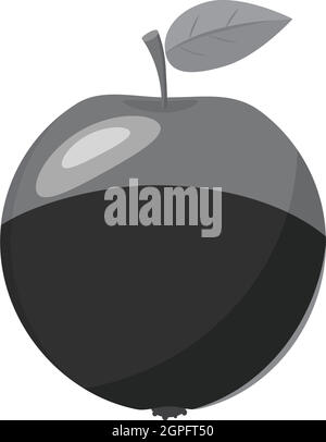 Apple icon, gray monochrome style Stock Vector Image & Art - Alamy