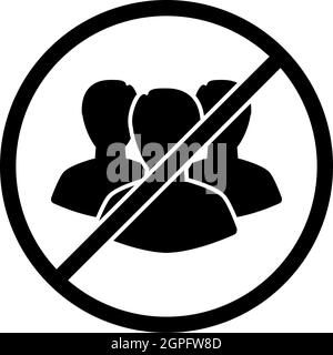 No Meeting Icon Stock Vector Image & Art - Alamy