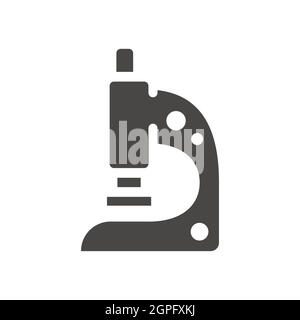 Microscope black glyph icon Stock Vector Image & Art - Alamy