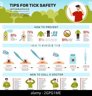 How to remove a tick. mite Removal. Vector illustration Stock Vector ...