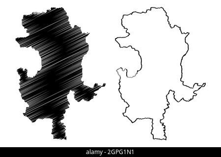 Gwalior district (Madhya Pradesh State, division, Republic of India ...