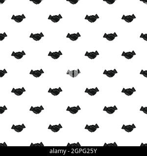 Handshake pattern, simple style Stock Vector Image & Art - Alamy
