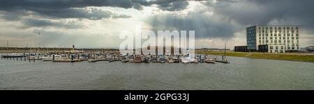 New marina in Esbjerg harbor at the North Sea coast, Denmark Stock ...