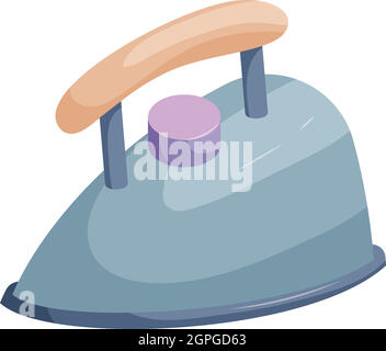 domestic iron laundry cartoon vector illustration Stock Vector Image ...