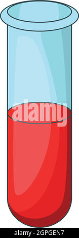 test tube with blood Stock Vector Image & Art - Alamy