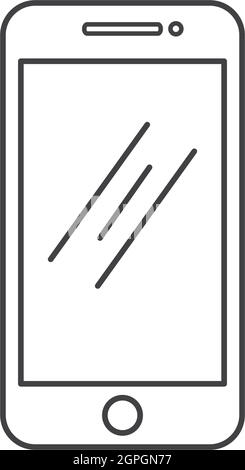 Smartphone icon logo design vector template Stock Vector Image & Art ...