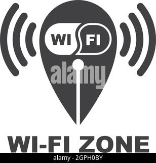 Vector sign wifi zone Stock Vector Image & Art - Alamy