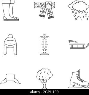 Weather outline icon, Modern weather icons set, vector Illustration ...