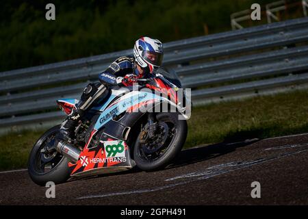 10-05-2021 Lithuania, Kaunas MotoGP rider, Motorcyclist rides at fast sport bike Stock Photo - Alamy