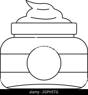 Moisturizing face mask icon. Outline moisturizing face mask vector icon ...