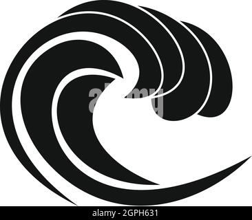 Wave of sea tide icon, simple style Stock Vector Image & Art - Alamy