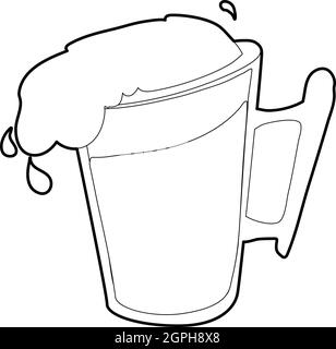 handle bar line icon, outline symbol, vector illustration, concept sign ...