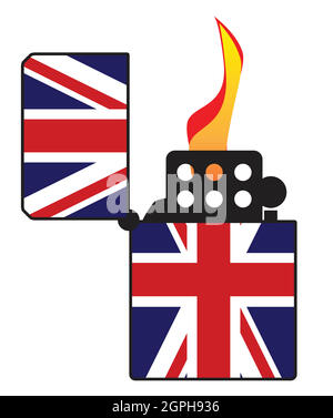 Lit Open Cigarette Lighter Stock Vector Image & Art - Alamy