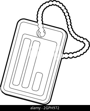 Bracelet with pendant line icon. Isolated vector element Stock Vector ...