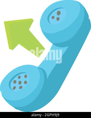 outgoing call service icon vector outline illustration Stock Vector ...