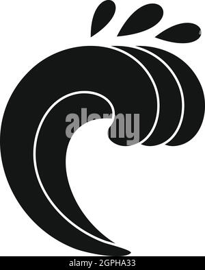 Curling icon, simple black style Stock Vector Image & Art - Alamy