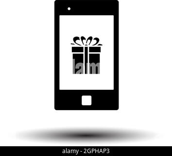 smartphone device icon on white background Stock Vector Image & Art - Alamy
