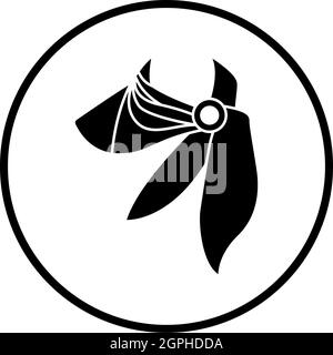 Business Woman Neck Scarf Icon Stock Vector Image & Art - Alamy