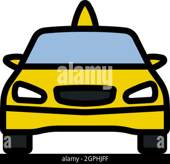 taxi front service icon Stock Vector Image & Art - Alamy