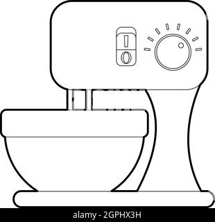 Stand mixer icon. Outline illustration Stock Vector Image & Art - Alamy