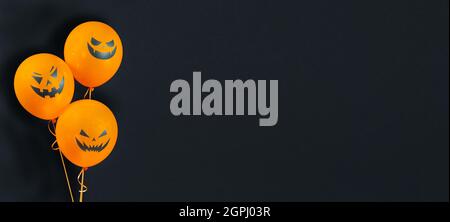 Banner for Halloween sale with balloons Stock Photo - Alamy
