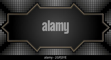 An abstract black background with golden lines Stock Vector Image & Art ...