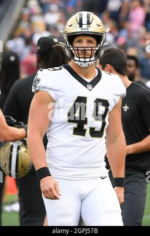 New Orleans Saints long snapper Zach Wood (49) during an NFL football ...