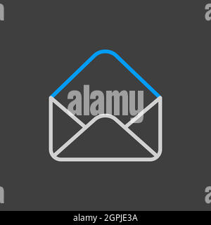 Open envelope vector icon. E-commerce sign. Graph symbol for your web ...